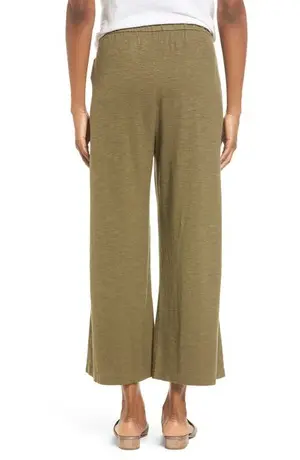 Eileen Fisher Hemp & Organic Cotton Wide Leg Pants