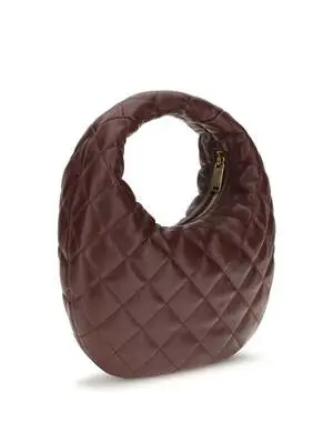 Saint Laurent Quilted Nappa Handbag - Brown