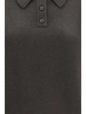 LISA YANG Cashmere Polo Sweater - Brown