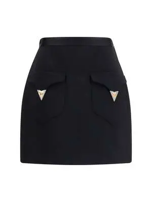 Versace Black Skirts