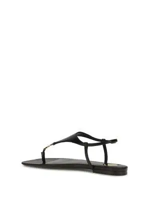 Saint Laurent Cassandre Leather Sandals