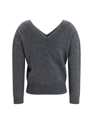 TOM FORD V-neck Cashmere Sweater - Gray