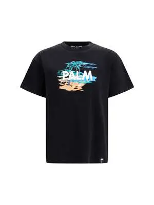 Palm Angels Palm Island T-shirt - Black