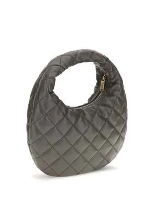 Saint Laurent Quilted Nappa Handbag - Gray