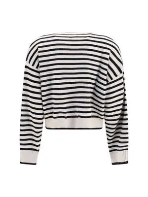 LISA YANG Marit Striped Cardigan