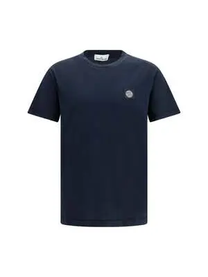 Stone Island Logo Patch T-shirt - Blue