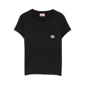 Kenzo Embroidered Cotton T-shirt - Black