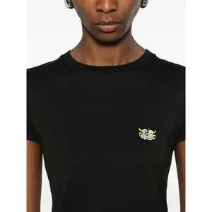 Kenzo Embroidered Cotton T-shirt - Black