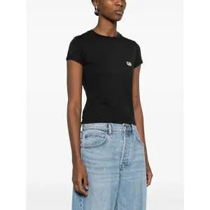 Kenzo Embroidered Cotton T-shirt - Black