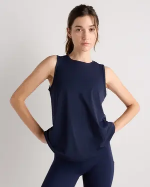 Quince Essential Run Tank Top - Deep Navy