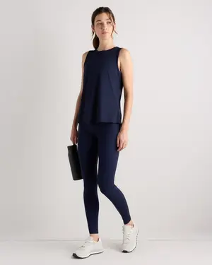 Quince Essential Run Tank Top - Deep Navy
