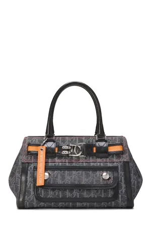 Dior Trotter Denim Flight Handbag - Blue