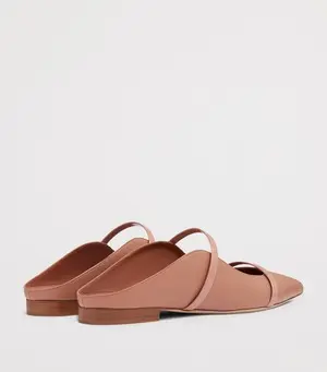 MALONE SOULIERS Maureen Leather Mules - Nude