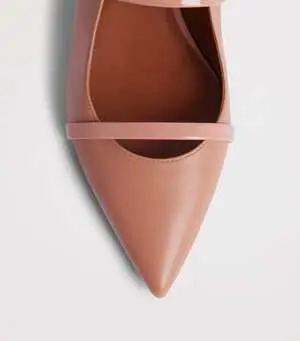 MALONE SOULIERS Maureen Leather Mules - Nude