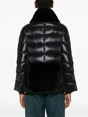 Herno Ultralight Nylon And Lady Alternative Fur Cape