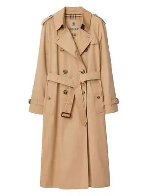 Burberry Long Waterloo Heritage Trench Coat - Multicolor