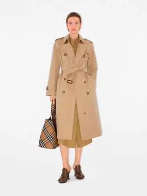 Burberry Long Waterloo Heritage Trench Coat - Multicolor