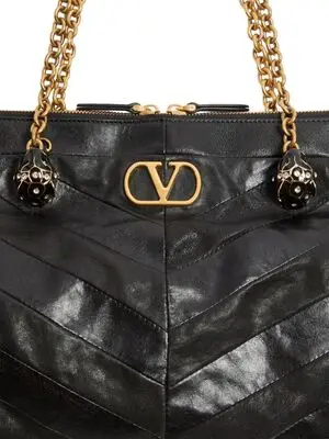 Valentino Garavani Panthea Shoulder Bag - Black