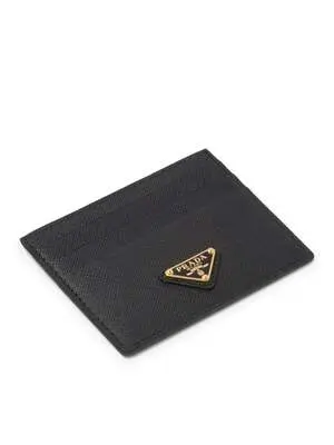 Prada Saffiano Card Holder - Black