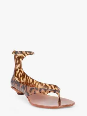 Chloé Jelly Tpu Sandals With Animal Print