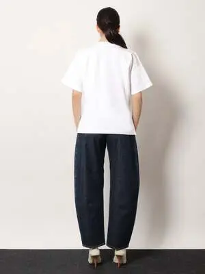 Alaïa Boxy Cotton Blend T-shirt - Multicolor