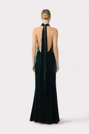 SAU LEE Penelope Velvet Gown