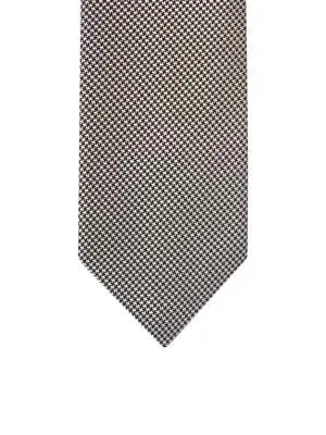 TOM FORD Silk Houndstooth Neck Tie - Multicolor