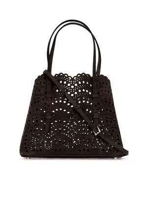 Alaïa Mina 25 Suede Tote Bag - Brown