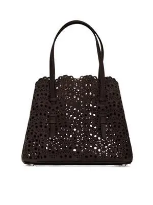 Alaïa Mina 25 Suede Tote Bag - Brown