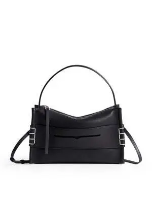 JW Anderson Leather Loafer Bag - Black
