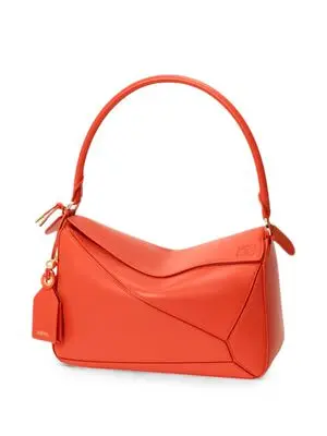 Loewe Puzzle Featherlight Medium Leather Handbag - Multicolor