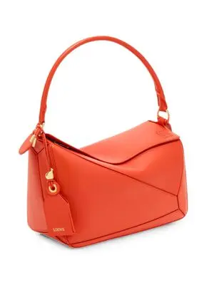 Loewe Puzzle Featherlight Medium Leather Handbag - Multicolor