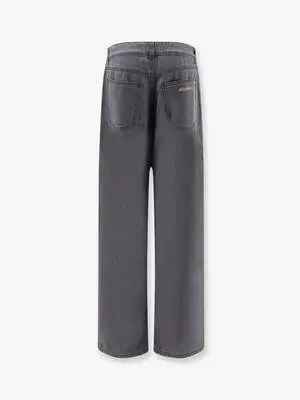 Miu Miu Wide Leg Denim Trousers - Multicolor