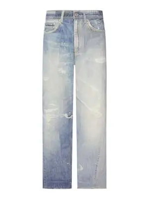 Our Legacy OUR LEGACY Third Cut Cotton Jeans With Digital Print Multicolor