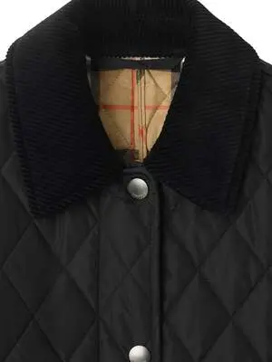 Burberry Quilted Polyamide Jacket With Check Lining - Multicolor