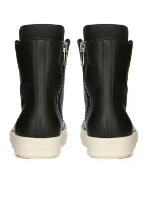 Rick Owens High-top Calfskin Sneakers