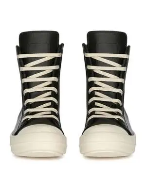 Rick Owens High-top Calfskin Sneakers