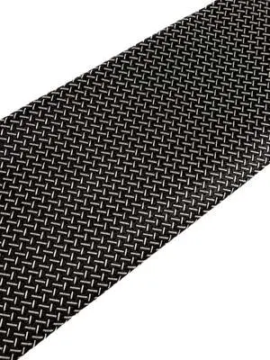 TOM FORD Silk Tie With Geometric Pattern