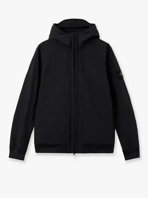 Stone Island Soft Shell-r_x001f_-e.dyeâ® Technology Wind And Water Resistant Jacket - Black
