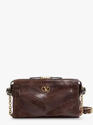 Valentino Garavani Panthea Suede And Leather Crossbody Bag - Multicolor