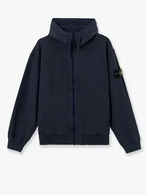 Stone Island Oversize Organic Cotton Zip-up Hoodie - Multicolor