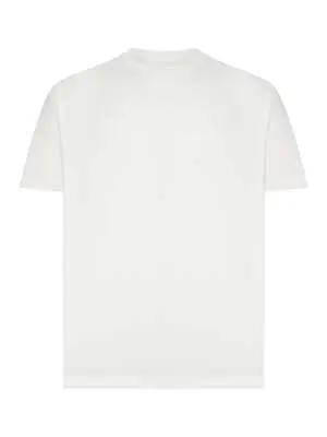 Etro Rome Cotton T-shirt With Embroidered Logo - Cream