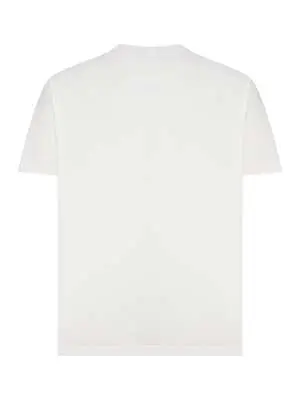 Etro Rome Cotton T-shirt With Embroidered Logo - Cream