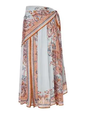 ZIMMERMANN ZIMMERMANN Aster Silk Wrap Skirt