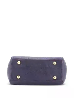 LOUIS VUITTON Monogram Empreinte Montaigne Bb Satchel - Blue