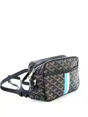 Goyard Cap Vert Bag Printed Coated Canvas Crossbody Bag - Black