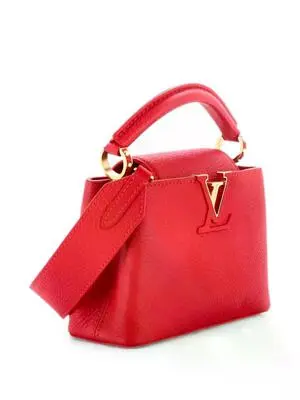 LOUIS VUITTON Capucines Bag Leather Mini Satchel