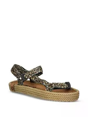 BOHONOMAD Leopard-print Touch-strap Espadrilles