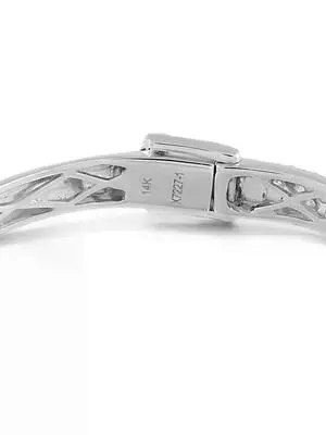 LB EXCLUSIVE 14k White Gold Diamond Bangle Bracelet