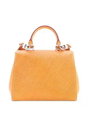 LOUIS VUITTON Cluny Top Handle Bag Epi Leather Mini Satchel - Brown